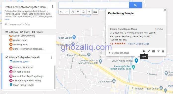 Cara Membuat Peta Custom Menggunakan Google Maps – Denai Ghozaliq