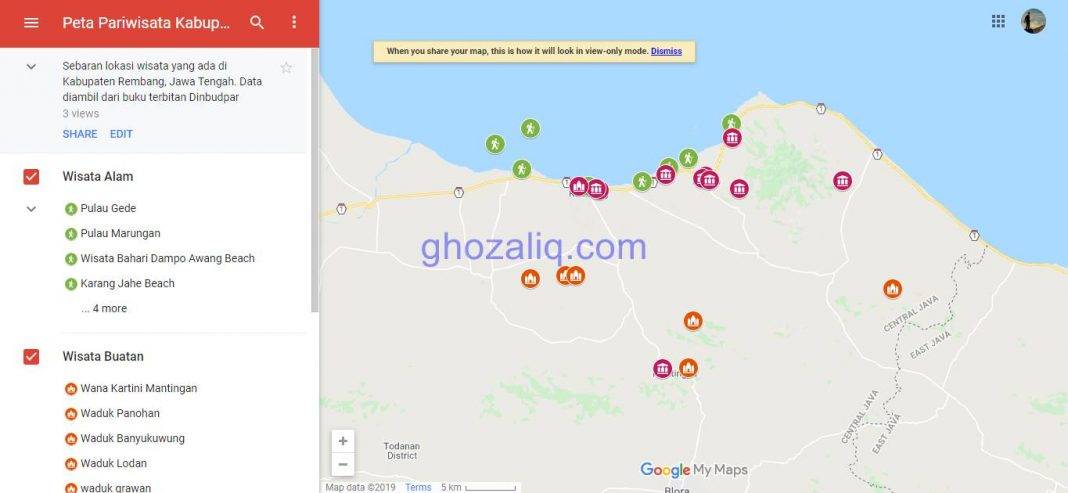 Cara Membuat Peta Custom Menggunakan Google Maps – Denai Ghozaliq